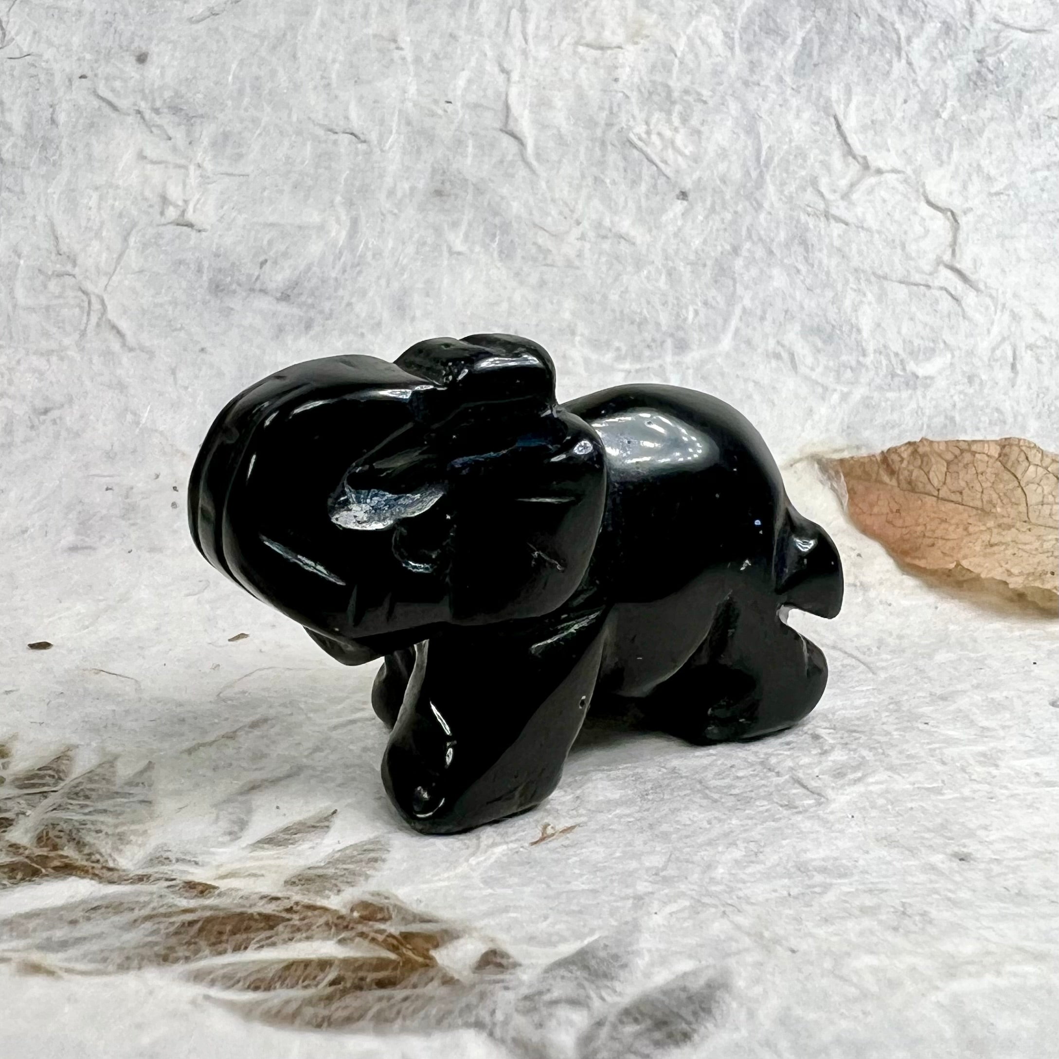 Gemstone Elephant - Obsidian – Solstice