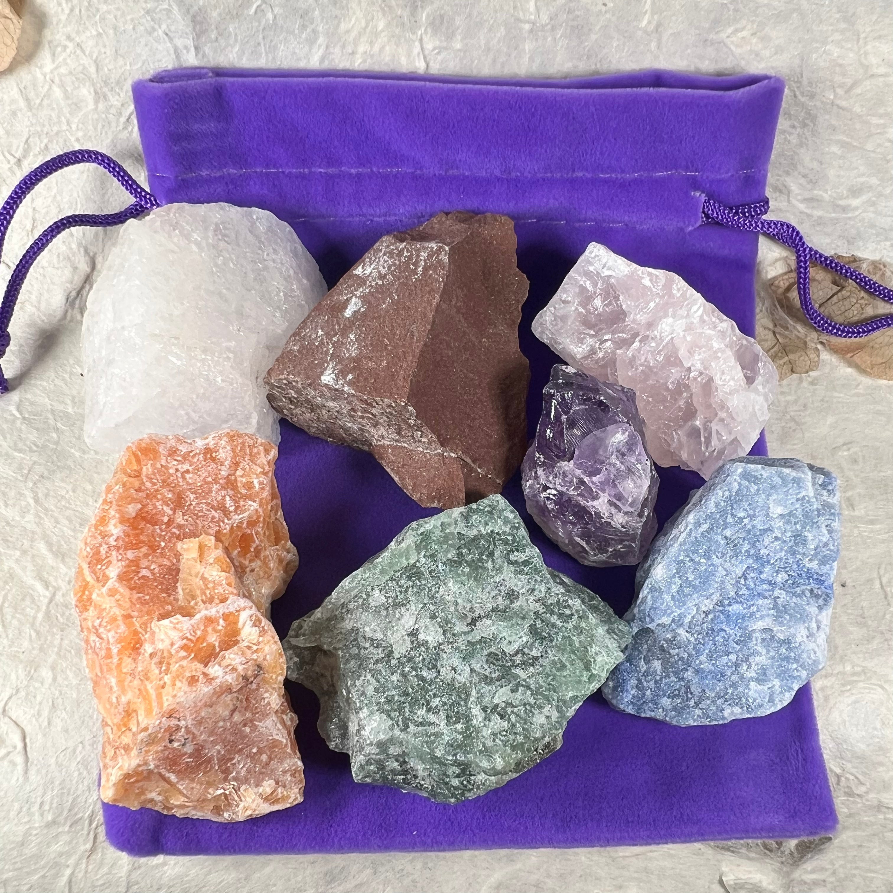 Raw Crystal Chakra Set – Solstice